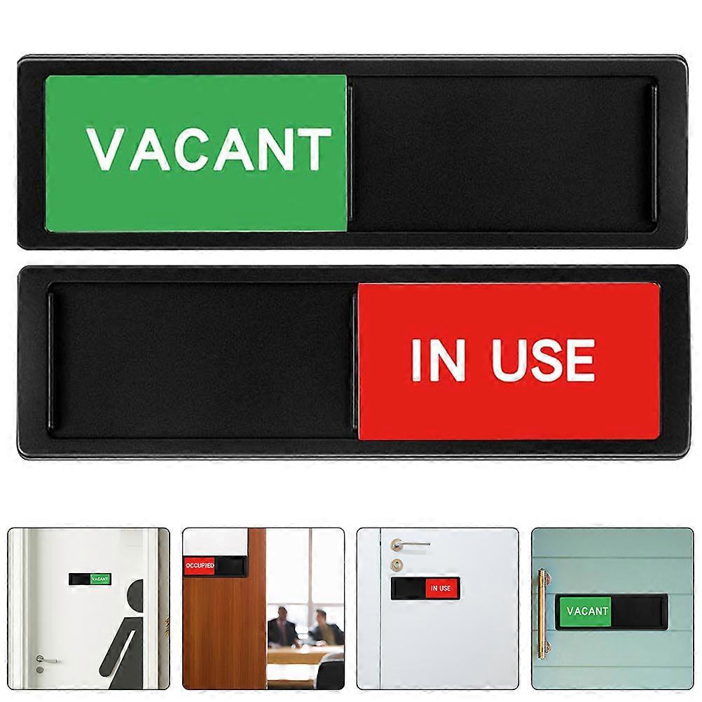 2Pcs Slide Door Indicator Privacy Sign Vacant Occupied Sign Meeting ...