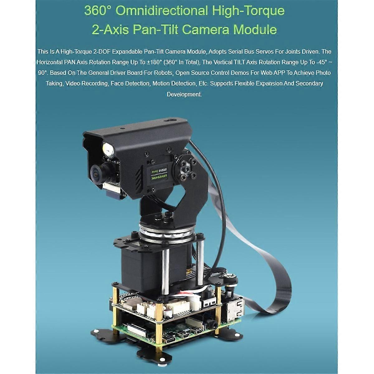 360 Omnidirectional High-Torque 2-Axis Expandable Pan-Tilt Camera ...