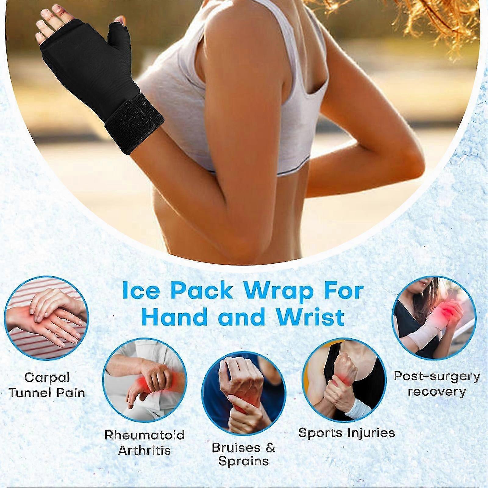 Hand Ice Pack Glove for Carpal Tunnel Relief Cold Hot Therapy Pack with ...