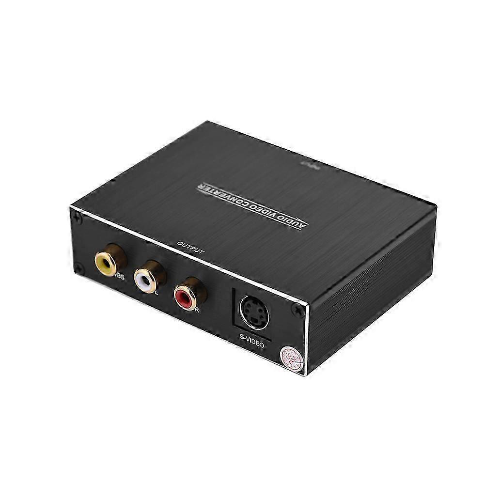 HDMI to AV + S-VIDEO Audio Video Signal Converter 1080P HD Display ...