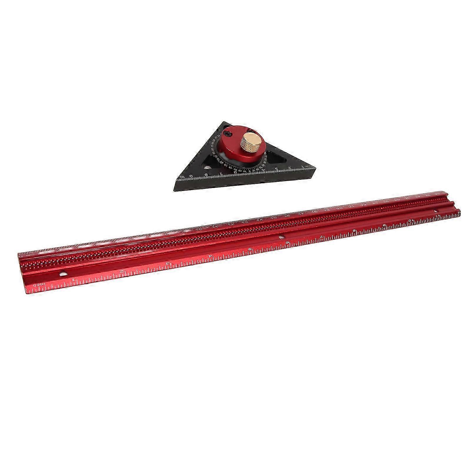 Woodworking Hole Ruler Aluminum Alloy Positioning Marking 360 Degree ...