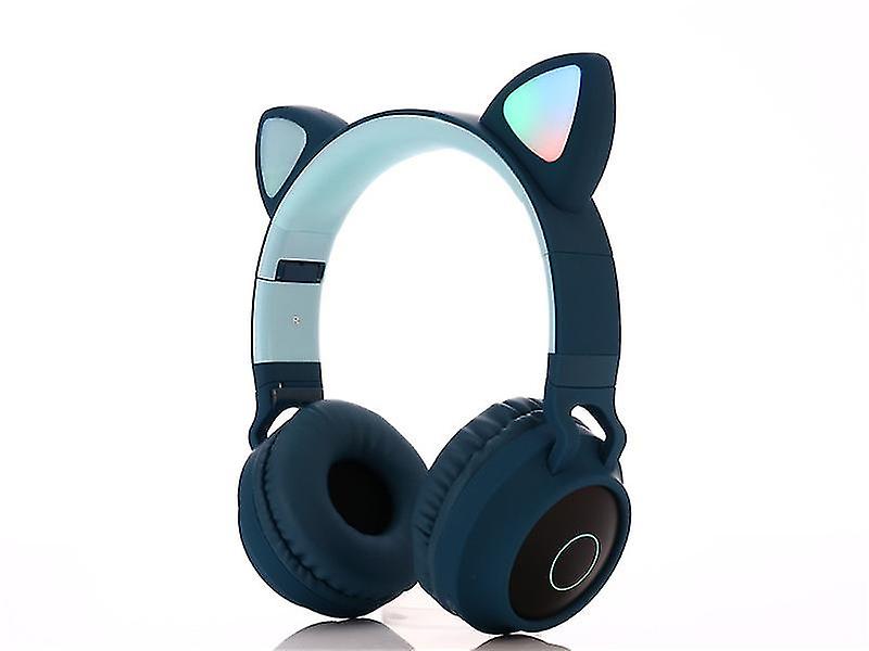 Cute Cat Ear Gaming Headset, Wireless Earbud Type Led Stereo Headset ...