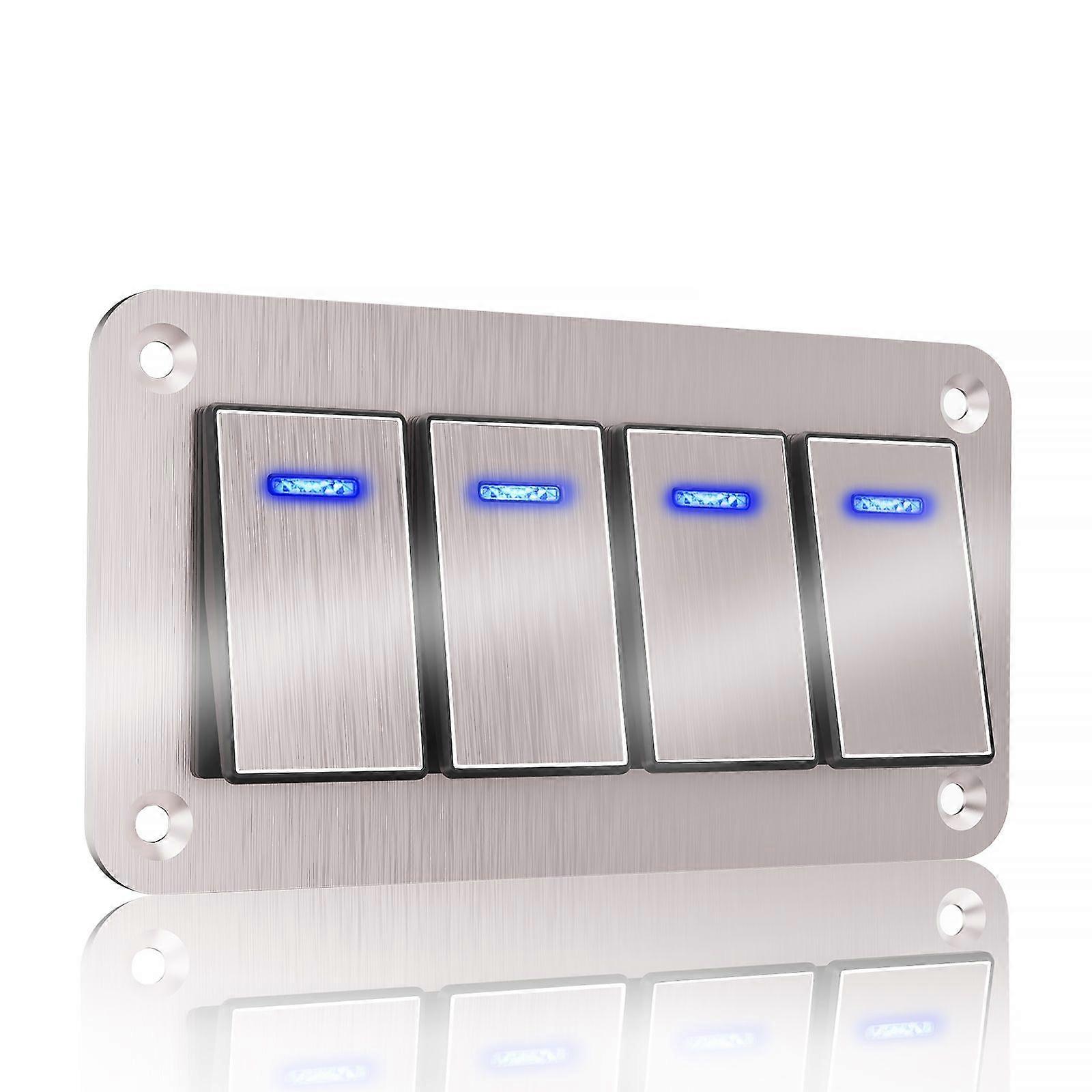 Waterproof Switch Panel 12v Rocker Switch Panel Universal ON-OFF 12v ...