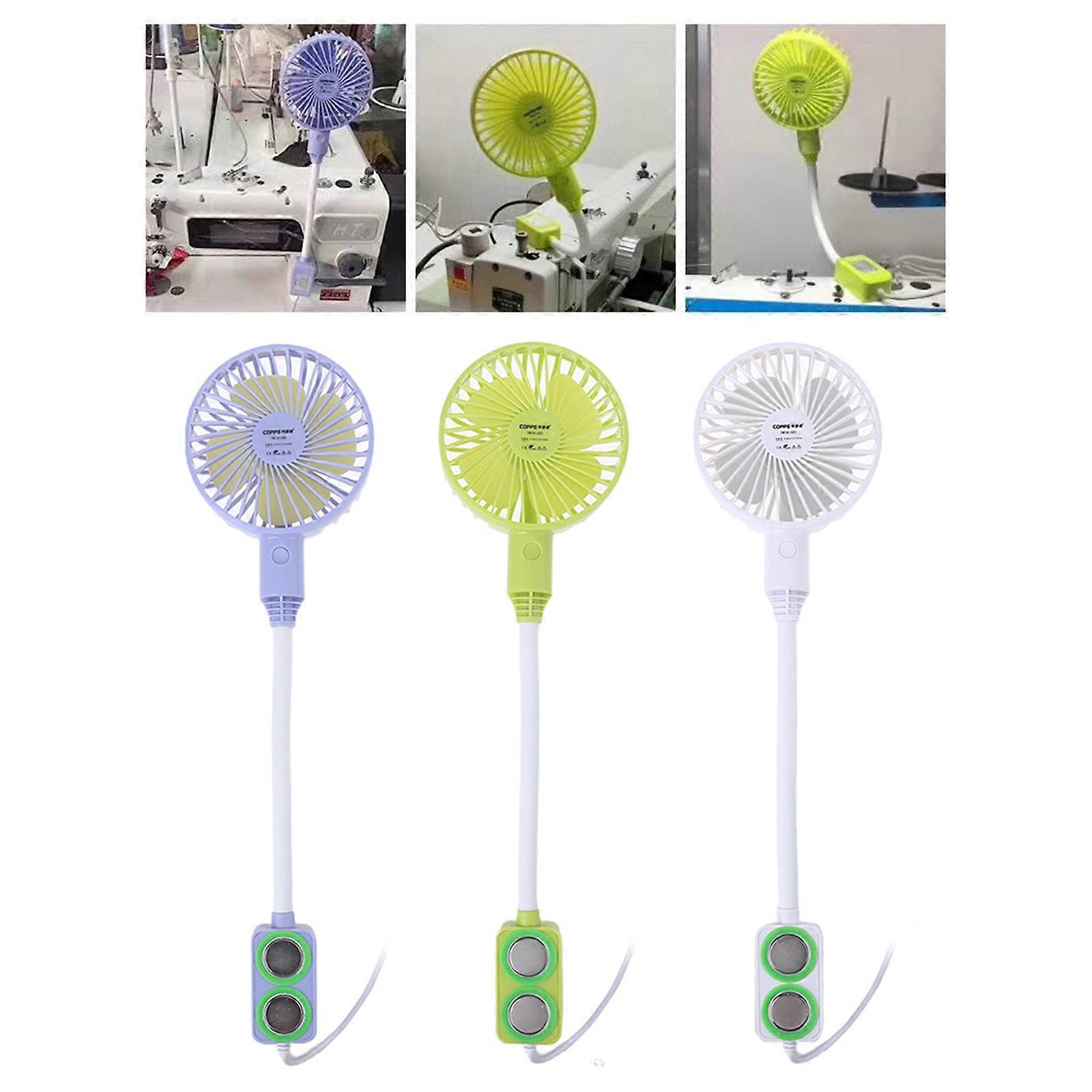 3-speed Flexible Gooseneck Magnetic Base Mini fan for Sewing Machine ...