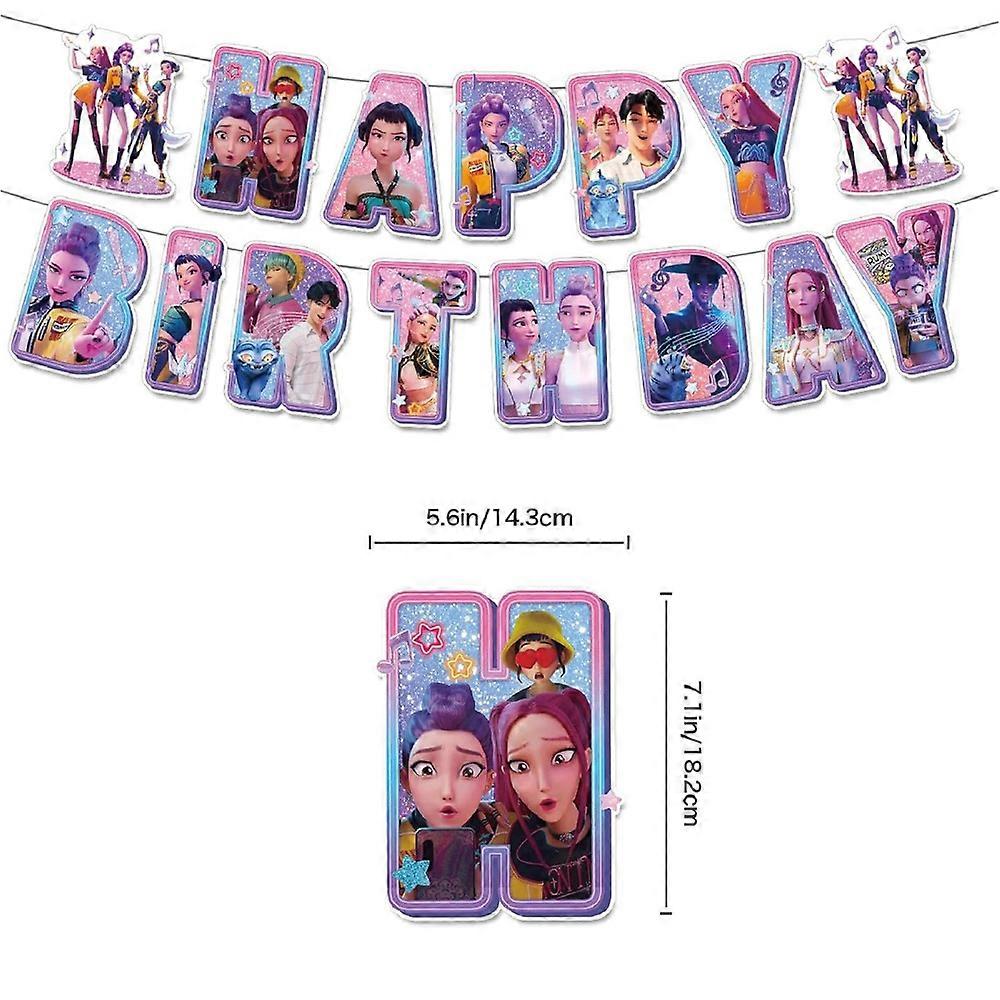 Demon Hunters Party Cutlery Set Banner Backdrop Balloons Cake Topper ...