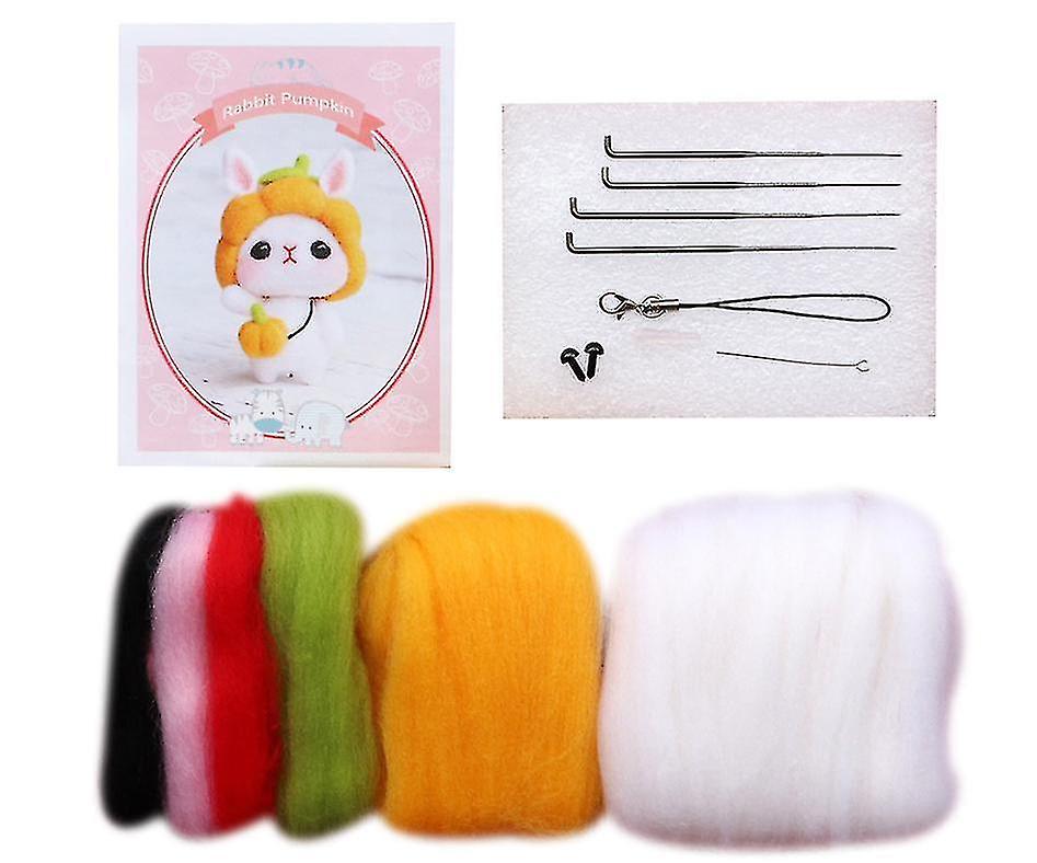 Diy Poke Wool Felts Material Production Package Cute Cartoon Dog ...