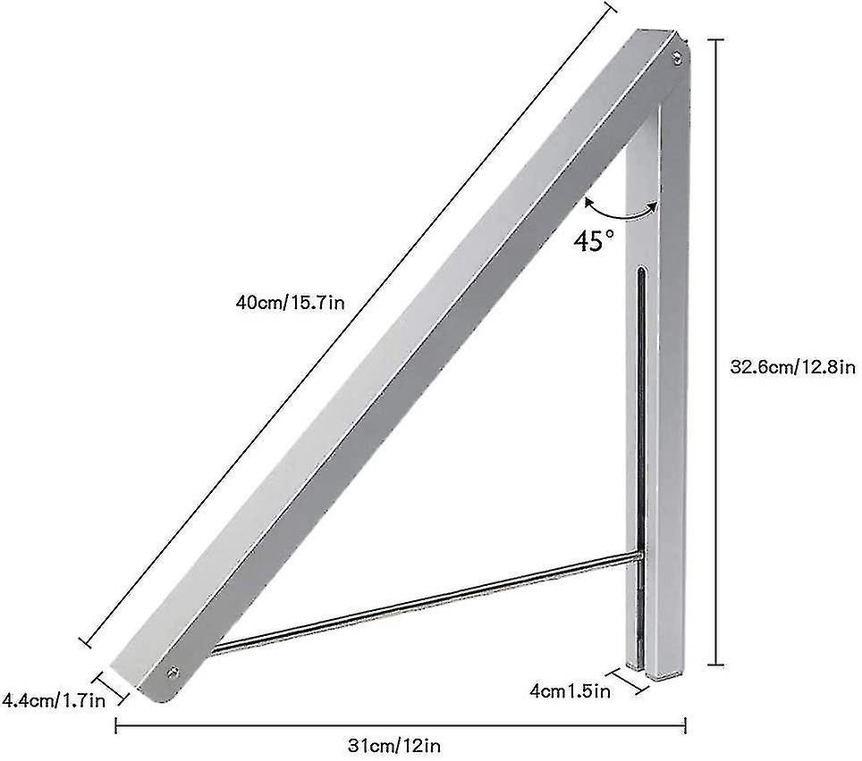 Kleding droogrek Muurbevestiging, Opvouwbare kleding Airer Afneembare ...