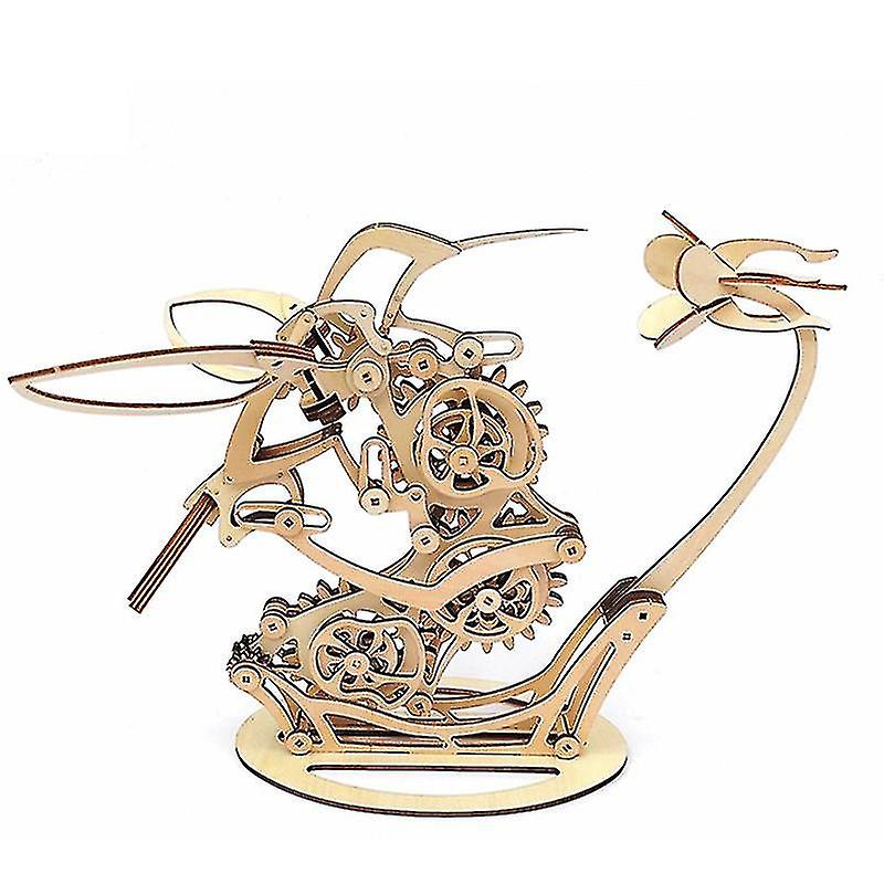 Wooden Kinetic Hummingbird Sculpture Set Assemble Animal Models With ...