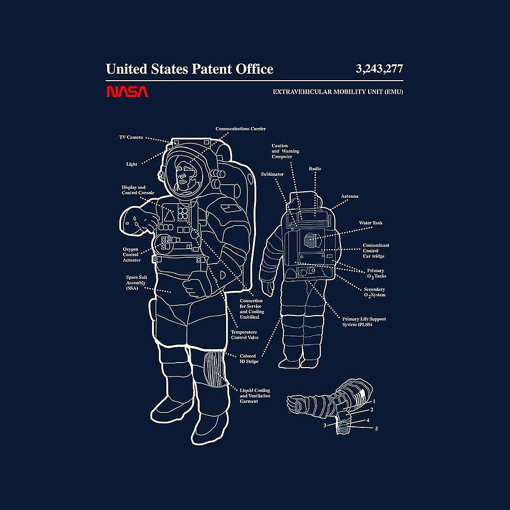 NASA EMU Spacesuit Blueprint Kid's T-Shirt | Fruugo US
