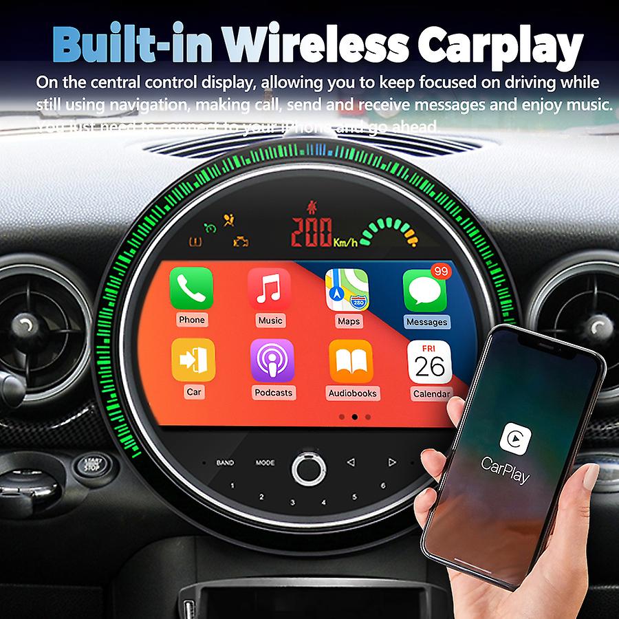 Android 13 Radio Qled For BMW MINI Cooper R56 R60 2007 - 2014 Car ...