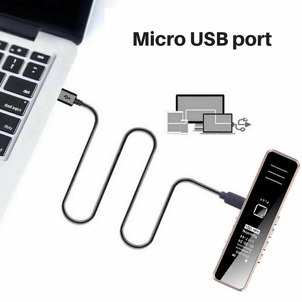 Rechargeable voice recorder hd dual microphone noise reduction remote ...