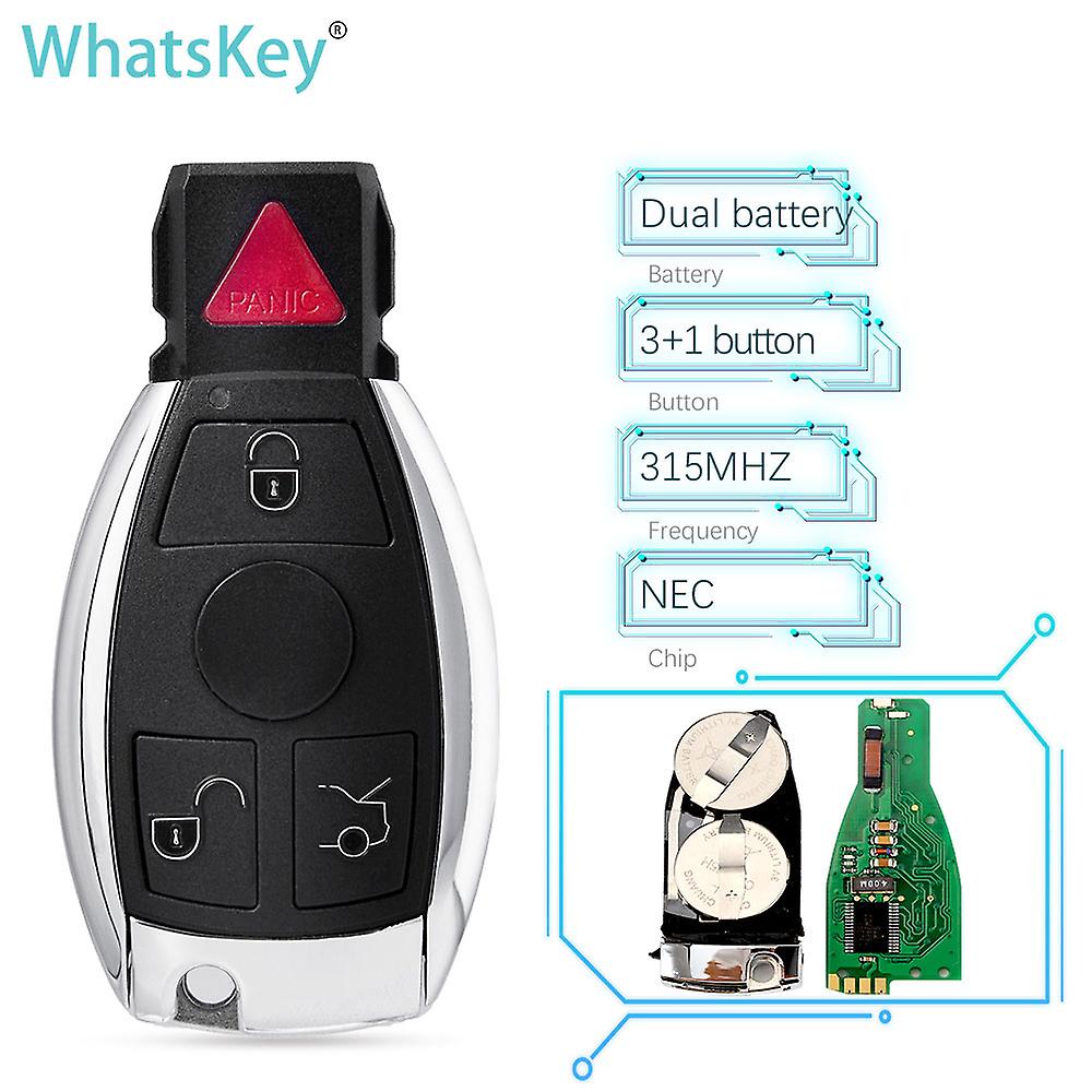 Upgraded 2 Batteries Smart Remote Key Nec & Bga 433 Mhz For Mercedes ...