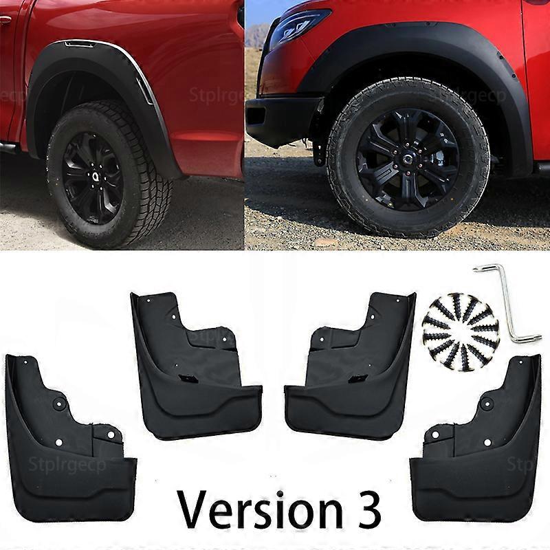 4Pcs Set Molded TPO Mud Flaps For Great Wall Cannon GWM Pao Poer Ute 4x4 2019-2022 Splash Guards ...