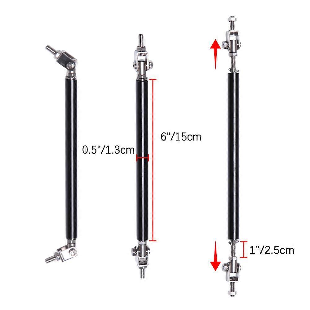 2PCS Universal Racing Car Front Rear Bumper Lip Splitter Spoiler ...