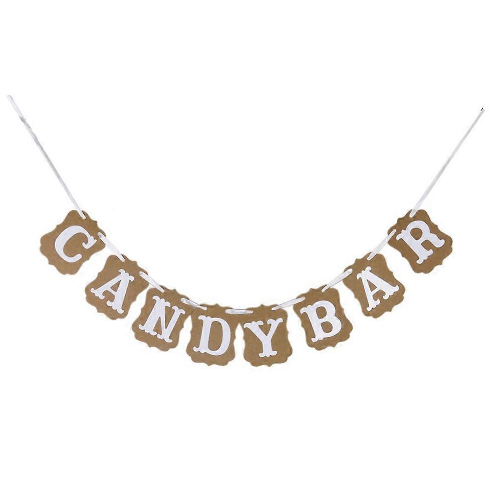 CANDY BAR Cardboard Garland Banner Wedding Party Decoration Photography ...