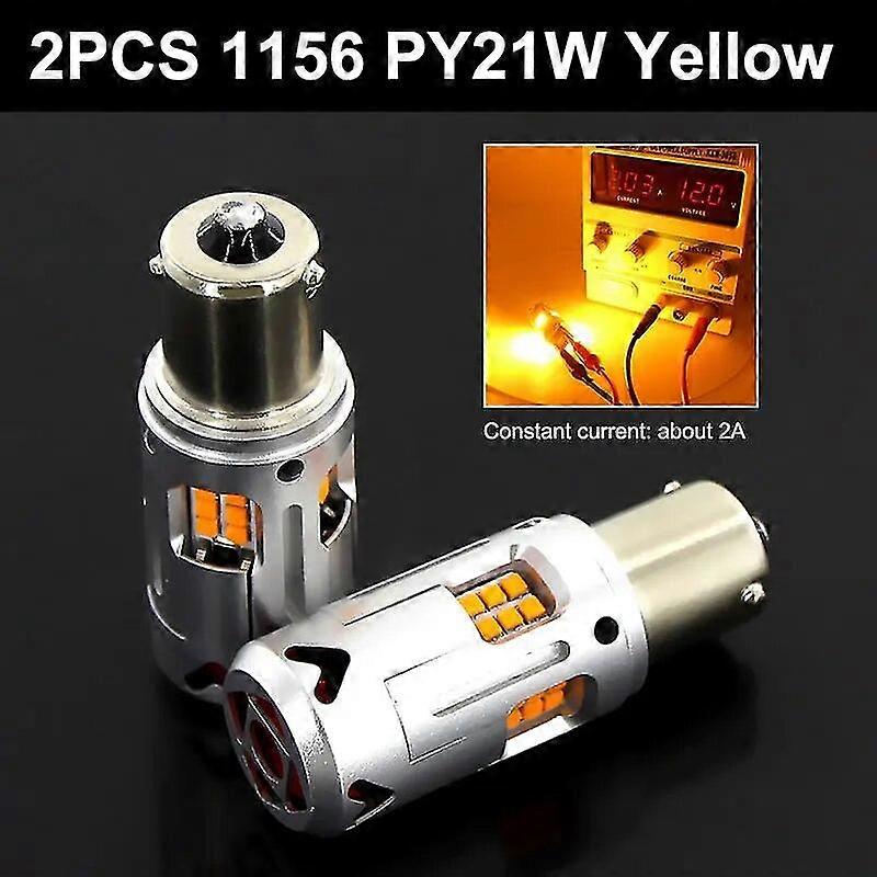 2pcs Bau15s Py21w 7507 Led Canbus No Hyper Flash 1156 P21w Ba15s Turn ...