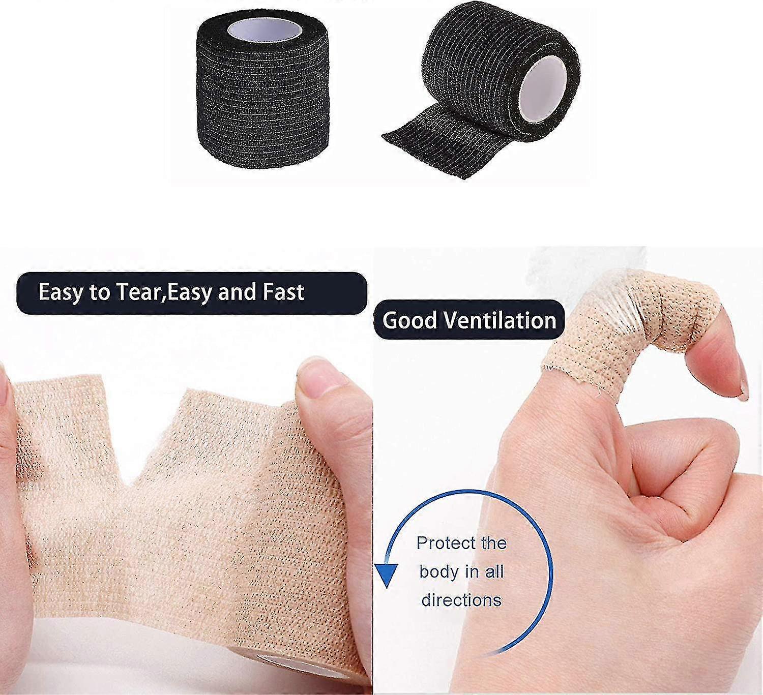 6 Rolls Weightlifting Thumb Hook Grip Stretch Tape Keep Fingers And ...