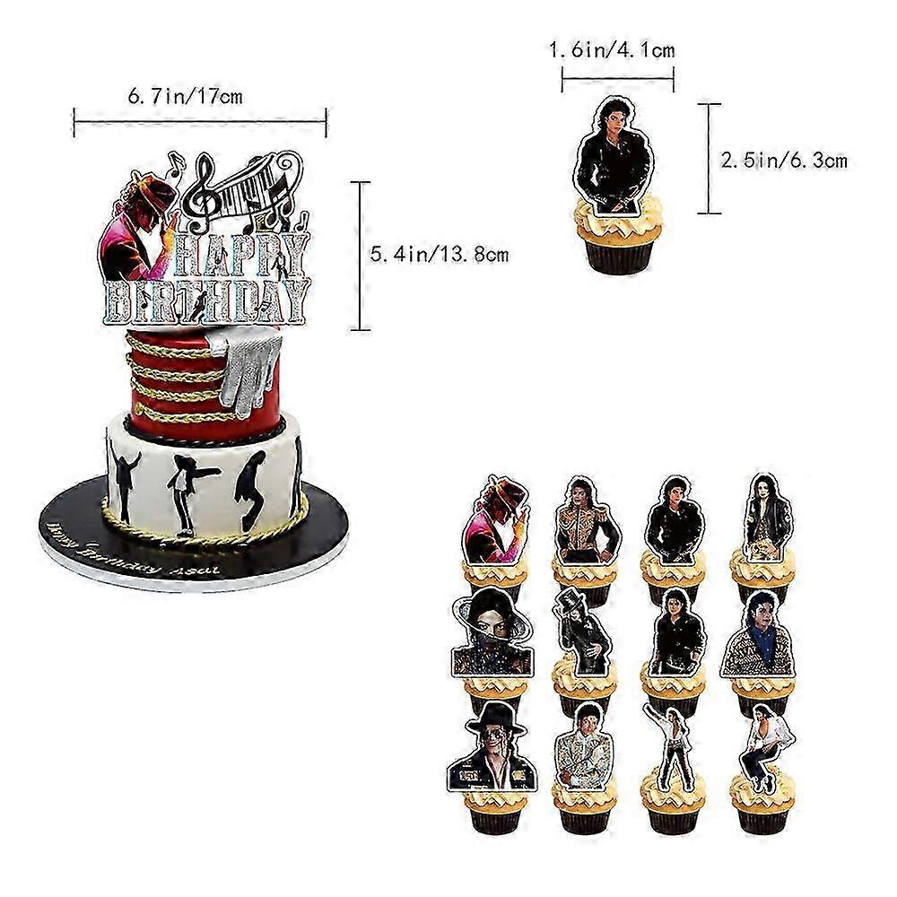 Michael Jackson Party Supplies Happy Birthday Banners Balloons Cake ...