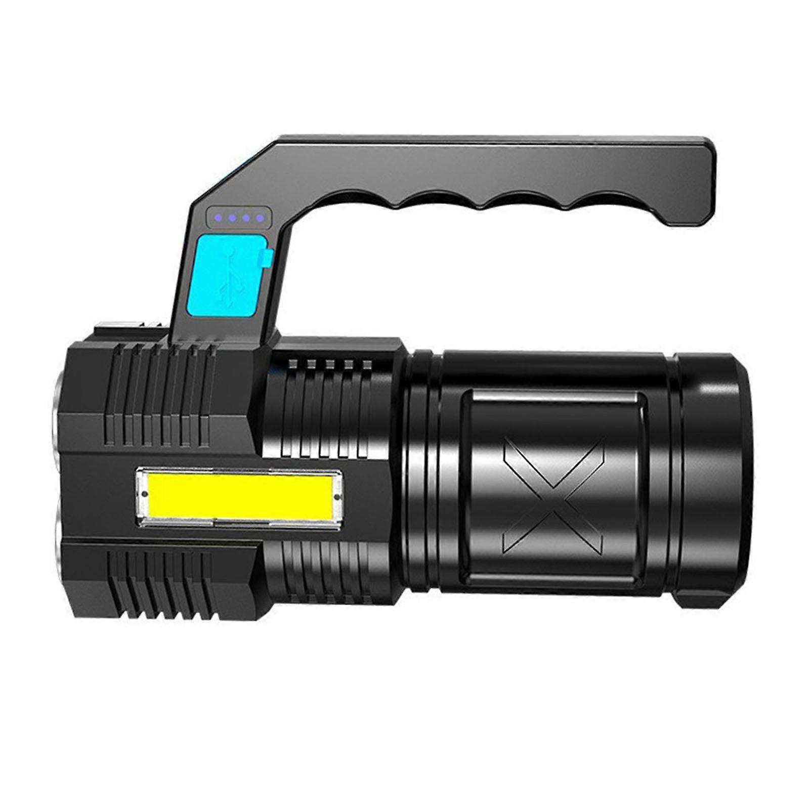 4-core Powerful Outdoors Flashlight Adjustable Long-range Flashlight ...