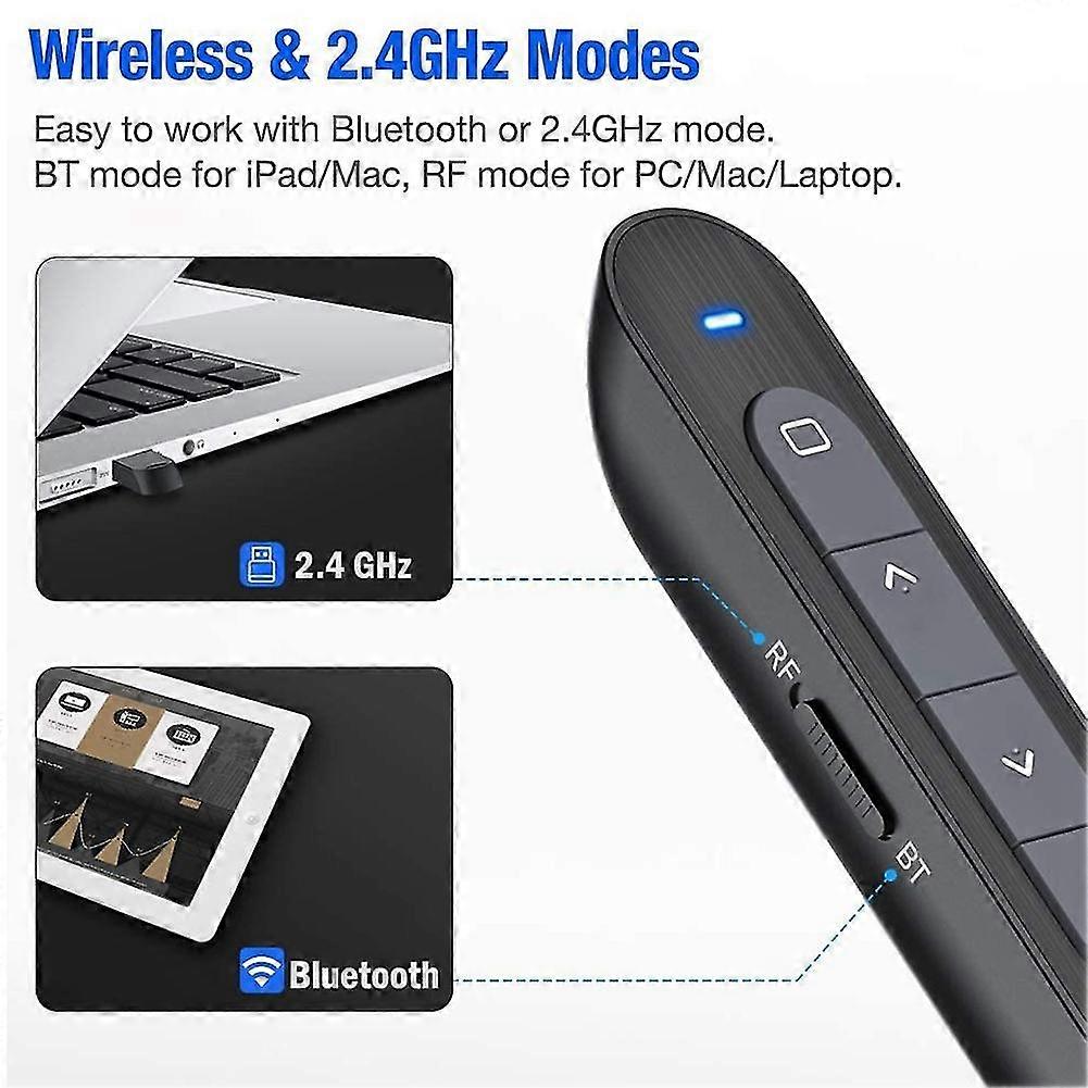 Pointer For Presentations, Bluetooth 2.4ghz Presentation Clicker For ...