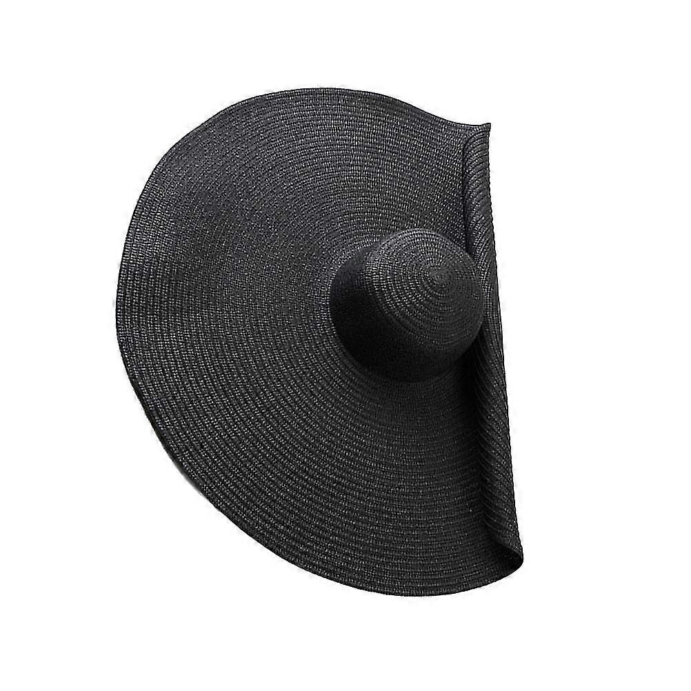 70cm överdimensionerad strandstråhatt, vikbar rulla upp diskett stor ...