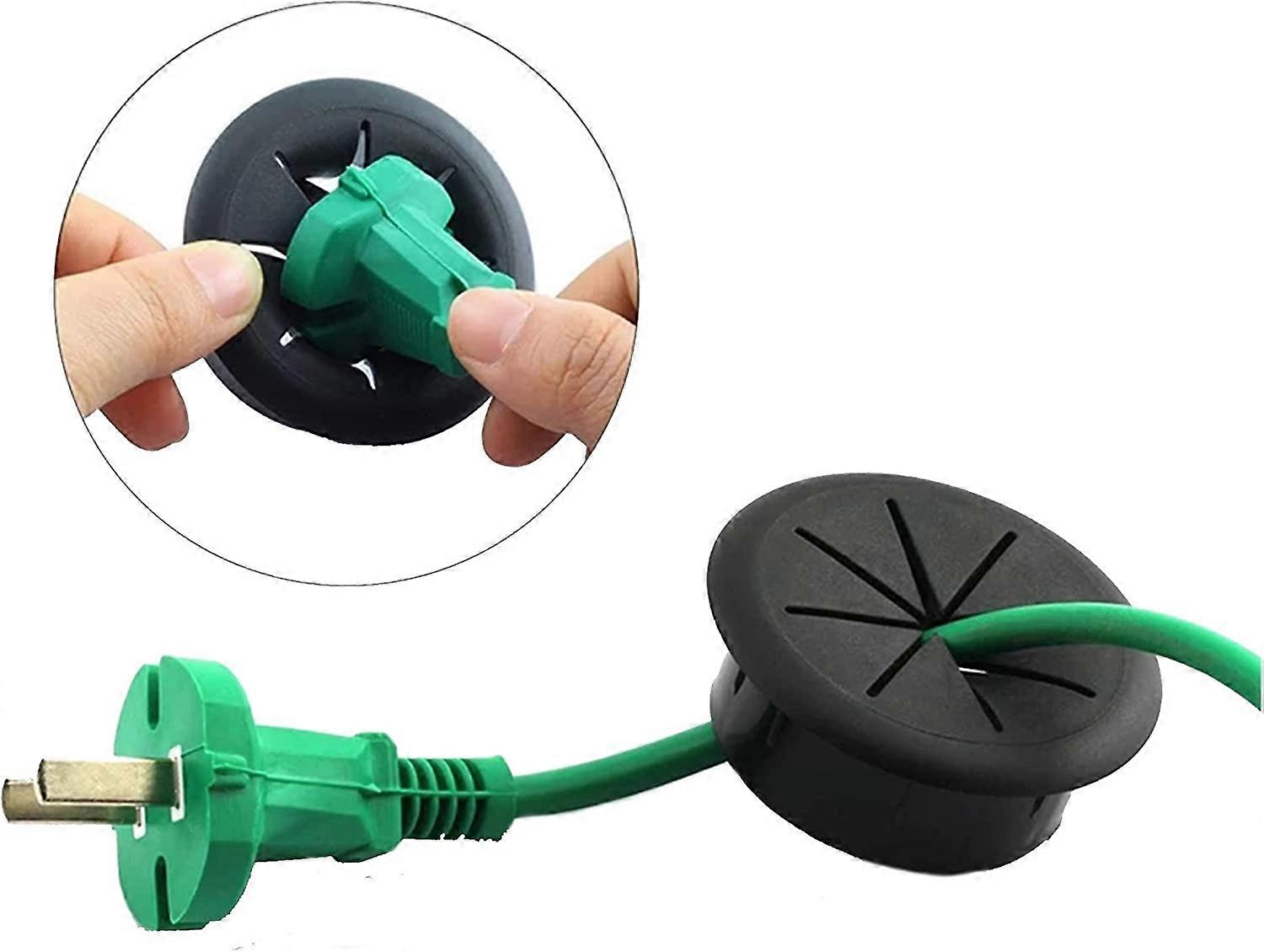 4pcs Cable Thread Cover Table Cable Pass-Through Desk Table Round Cable ...