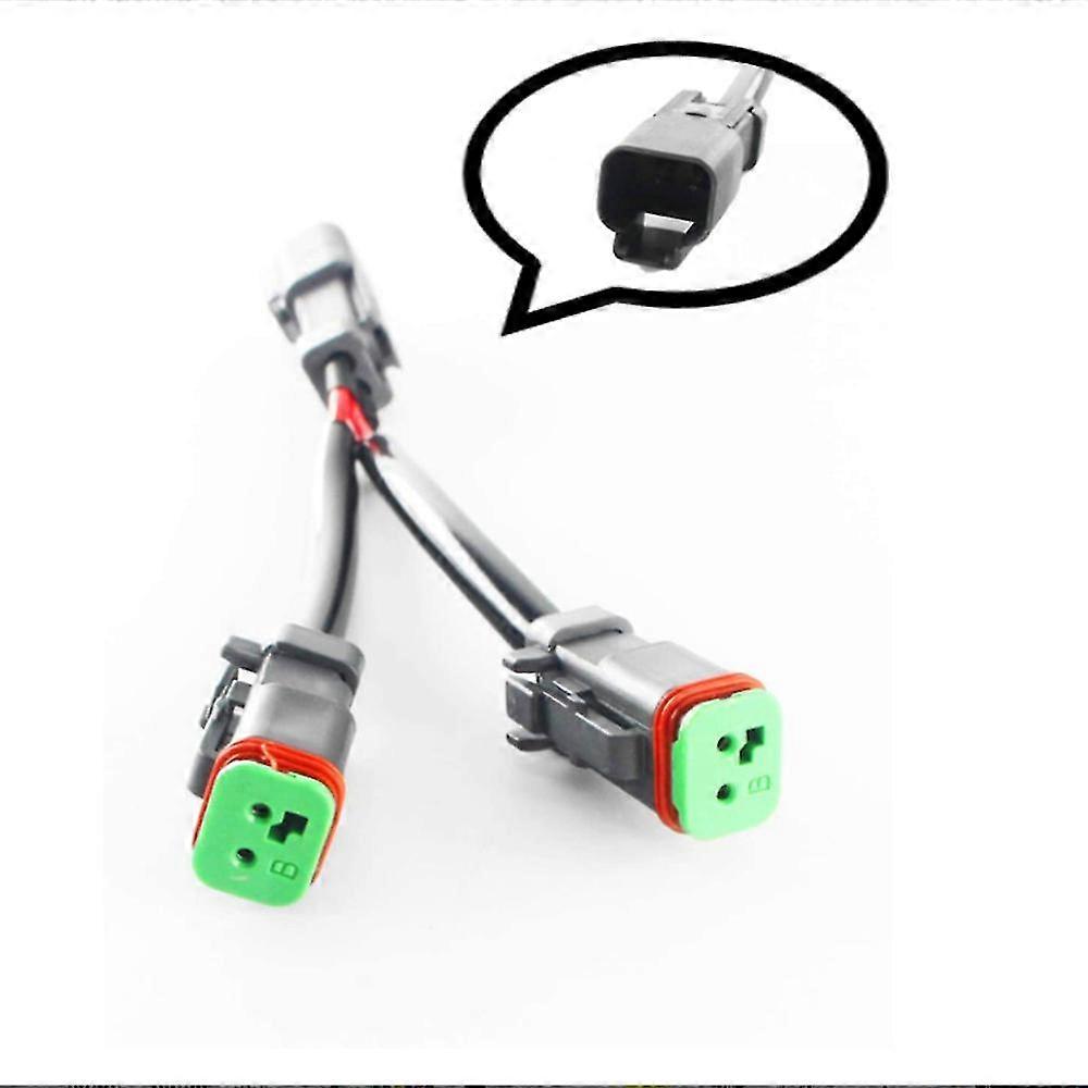 Y Type Leads Deutsch Dt Dtp 2 Pin Socket Adapter For Led Pod Work Light ...
