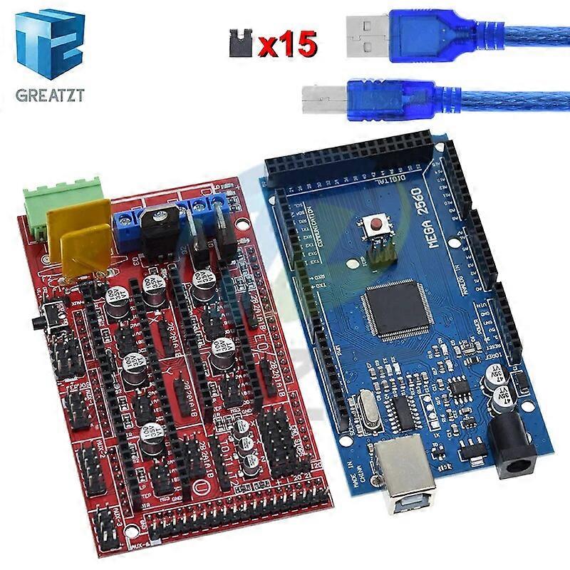 Mega 2560 R3 Mega2560 REV3 + RAMPS 1.4 Controller til Arduino 3D ...