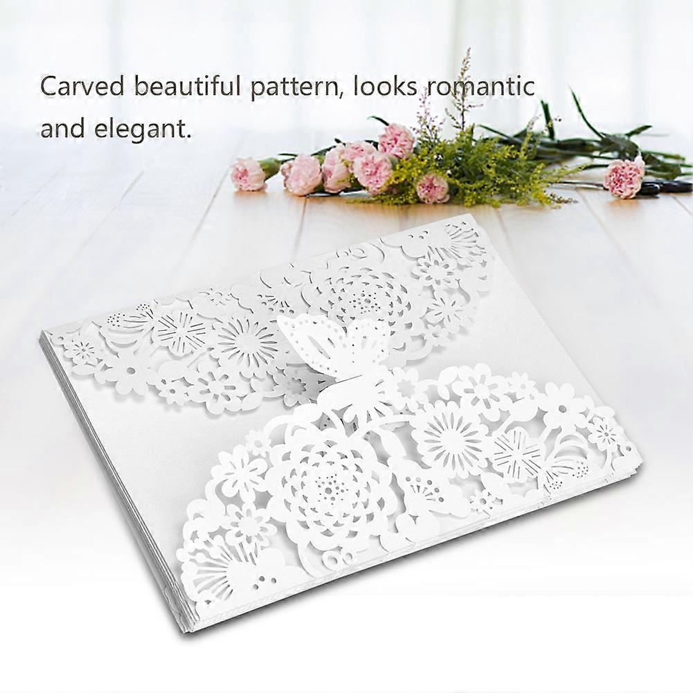 European Style Carved Personalized Wedding Invitation Cards - 10Pcs Set ...