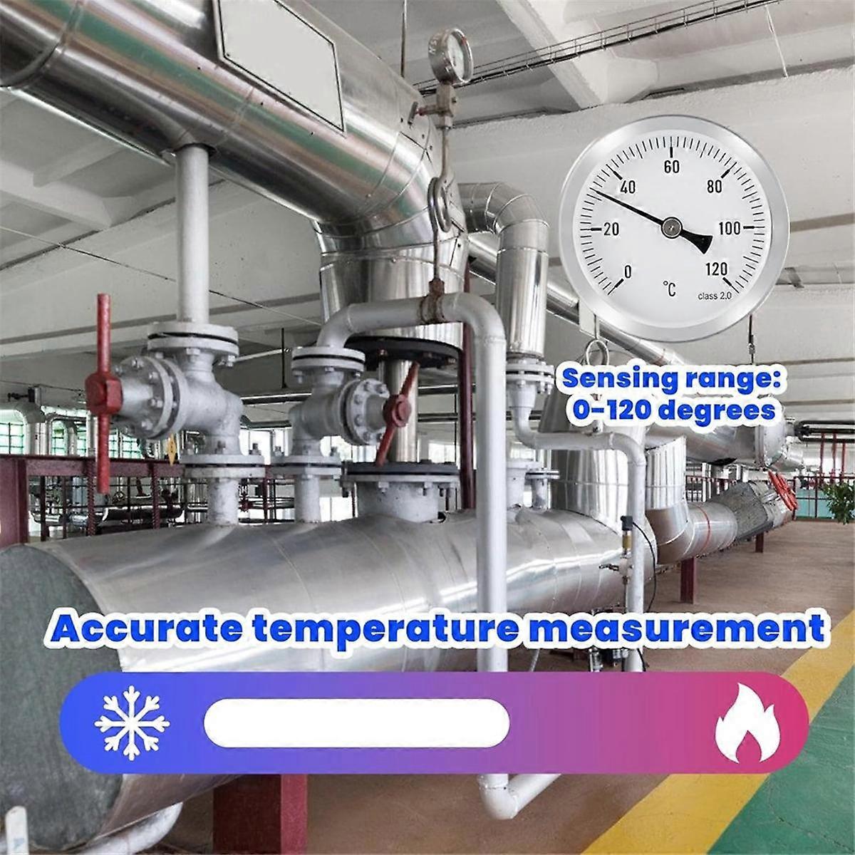 3pcs Stainless Steel Contact Pipe Thermometer for Accurate Hot Water ...