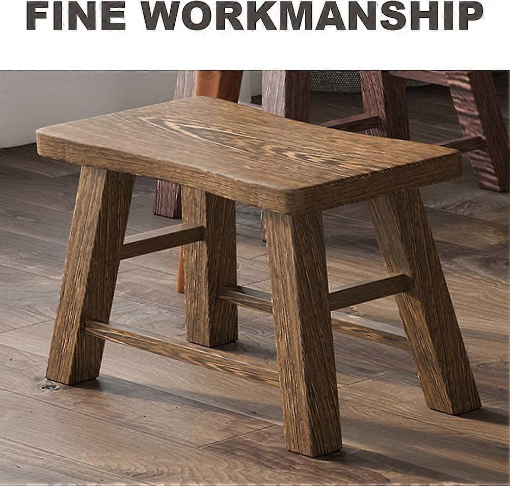 Small rustic wooden stool | Fruugo UK