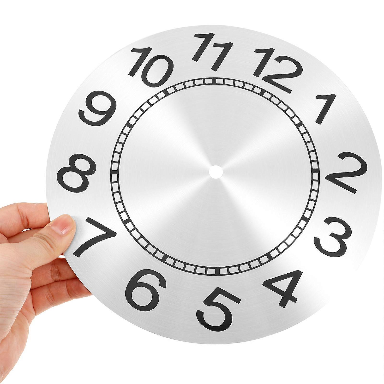 Replacement Wall Clock Dial Round Clock Dial Panel DIY Digital Clock ...