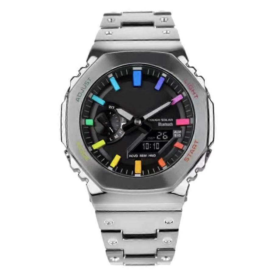 NEW brand multi-function 2100 LED dual display stainless steel men ...