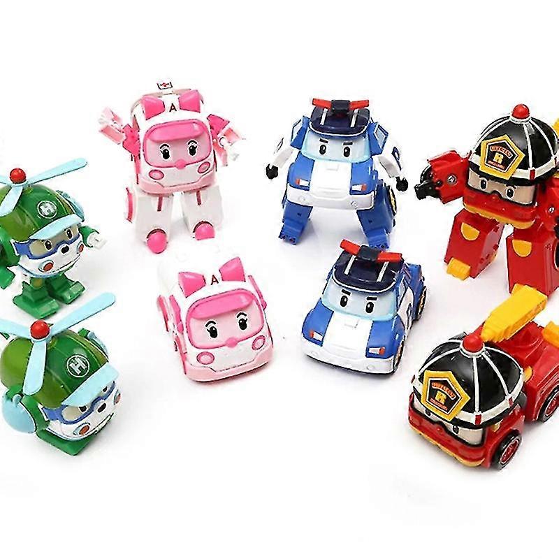 Robocar Poli Robot Transform Car Baby Kids Car Toys Gift | Fruugo UK