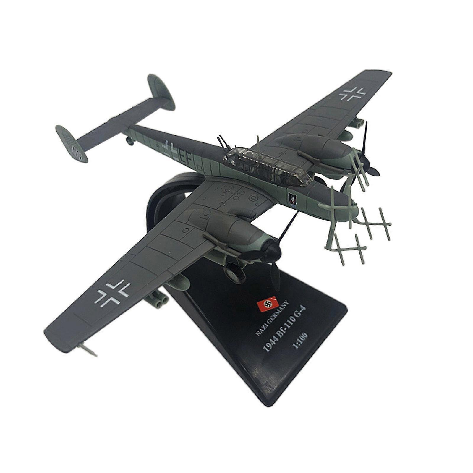 BF-110 Heavy Fighter Model with Alloy Wing 1/100 Scale Aircraft Model ...