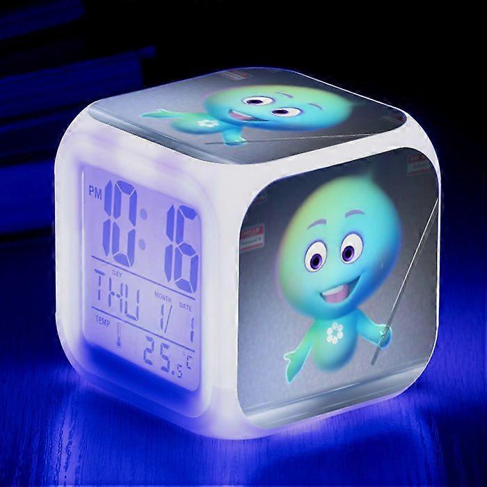 Anime Mind Adventure Colorful Alarm Clock LED Square Clock Digital ...