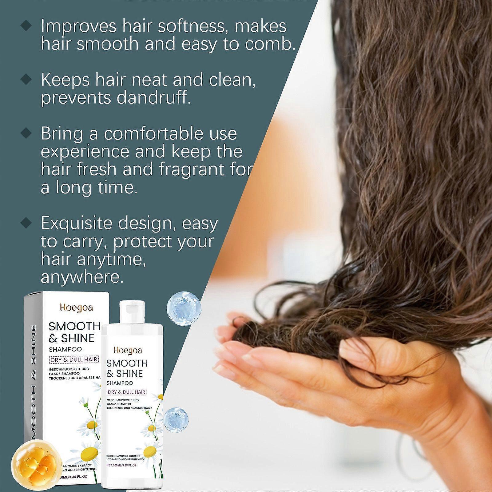 Chamomile Hair Care Shampoo, Smooth & Shine Shampoo for Dry & Dull Hair ...