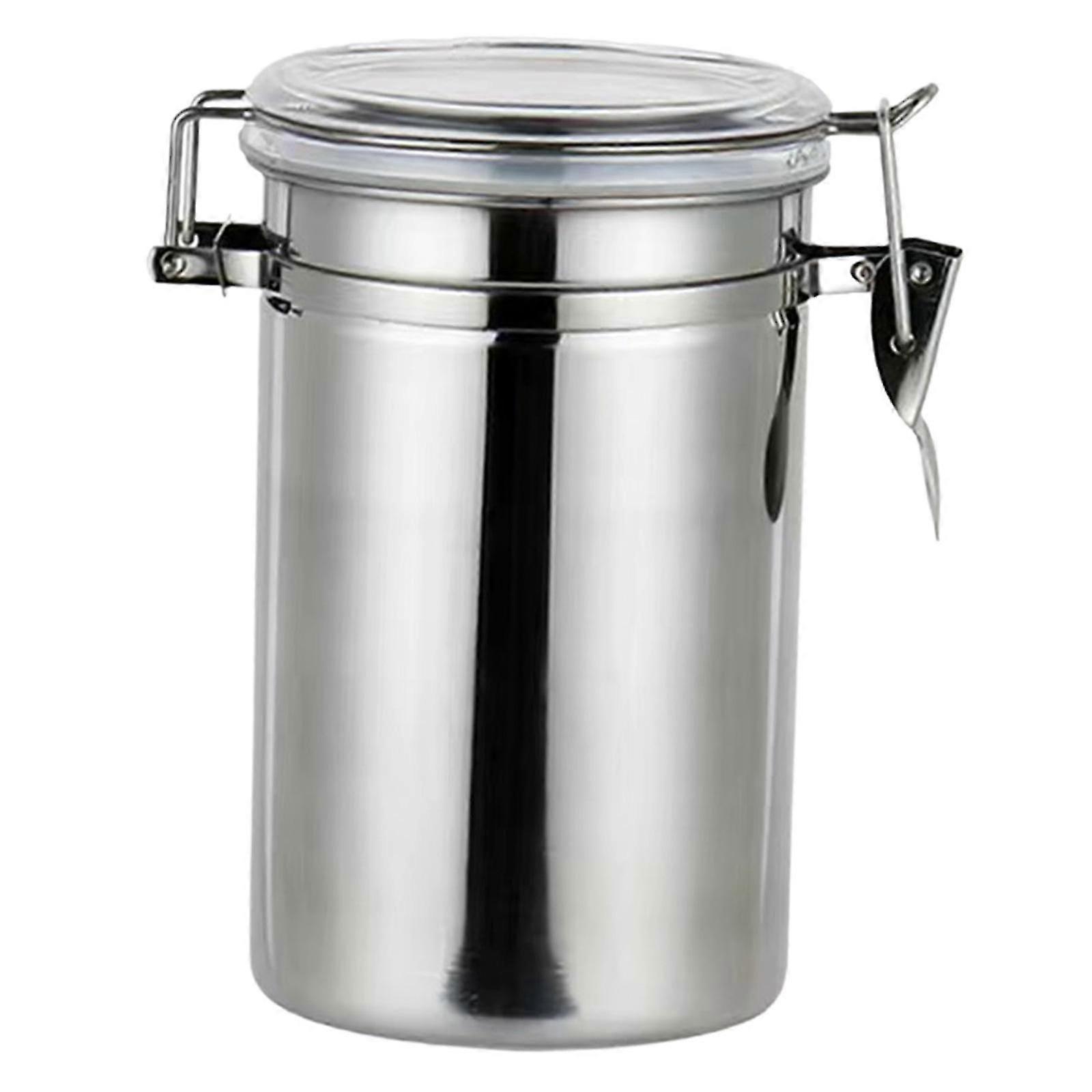 Airtight Coffee Beans Storage Container with Lid, Kitchen Cereal Food ...