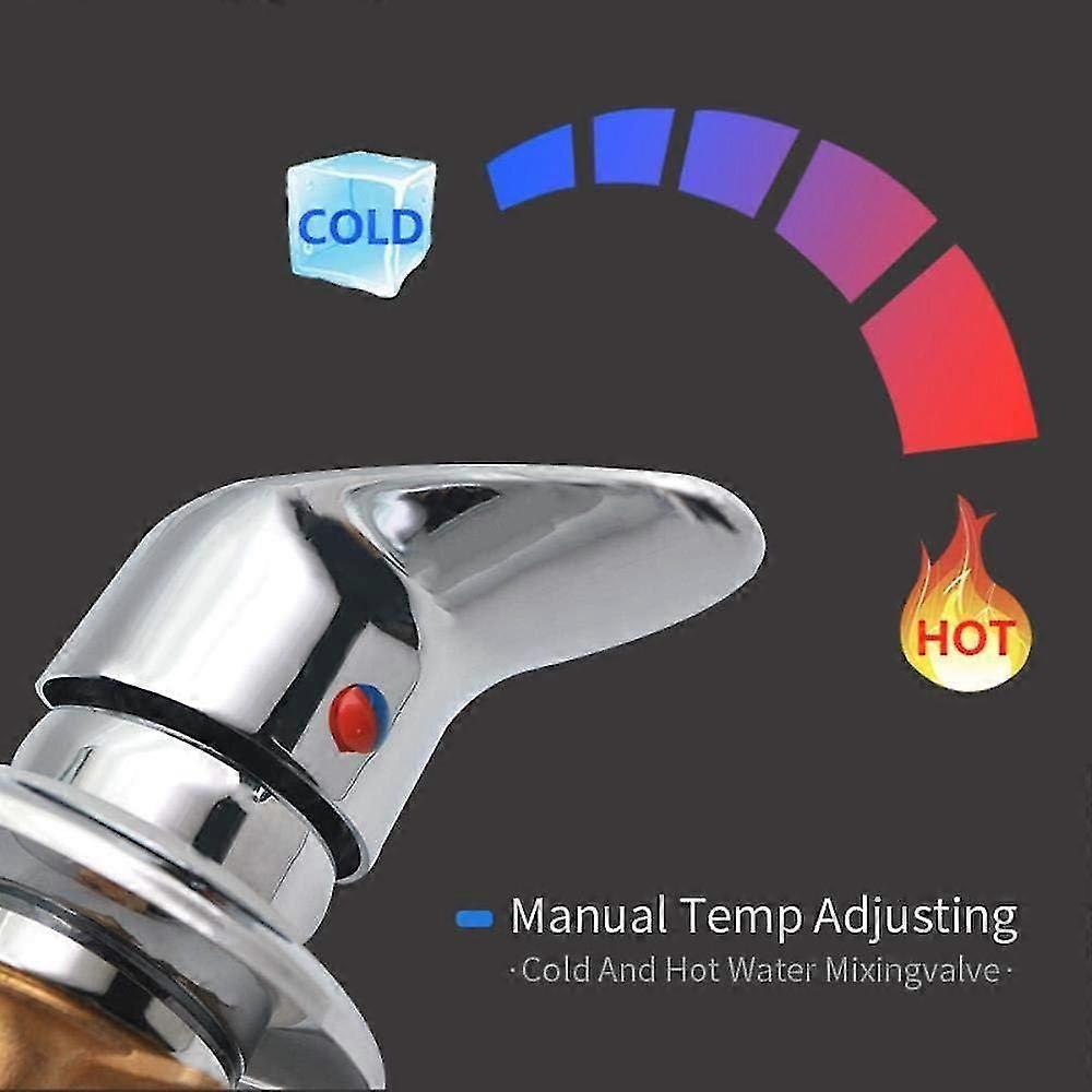 Shower Cabin Mixer Brass Shower Faucet Outlet Diverter Chrome Shower ...