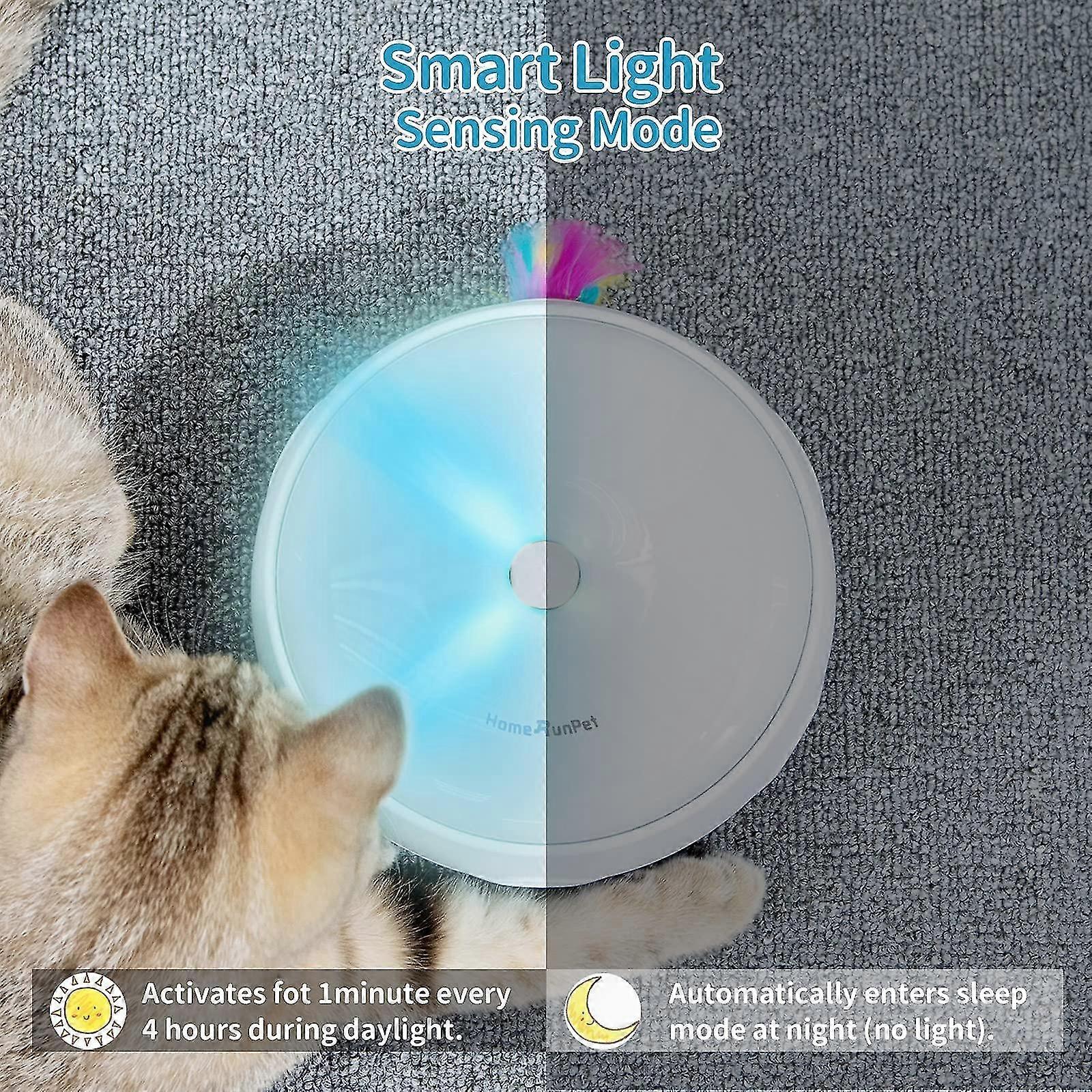 Interactive Kitten Toy with Feathers, Quiet Electronic Cat Toy for ...