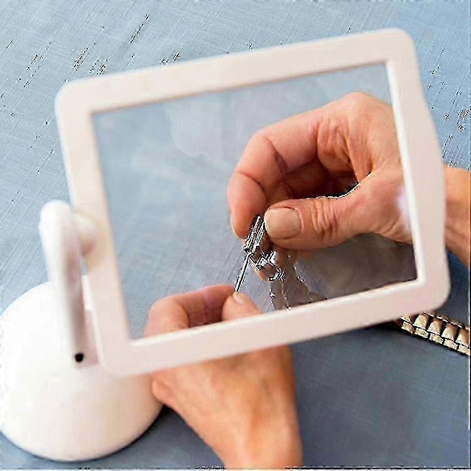3x Large Full Page Magnifier, 360 Rotation with Light and Stand ...
