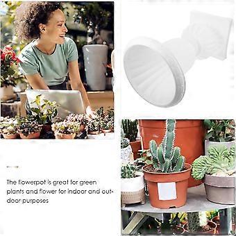 Roman Column Planter Vintage White Urn Flower Pot Durable Resin for ...