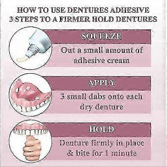 1-3x Thermoplastic Denture Adhesive, Refits and Tightens Loose Upper ...