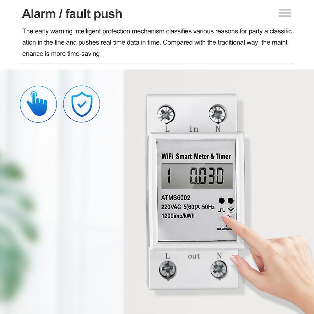 Wifi smart kwh meter with current transformer energy meter timer home ...