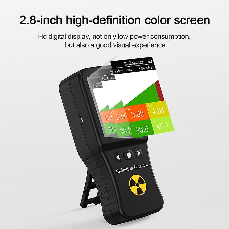 Geiger counter nuclear radiation detector 2.8 inch lcd display beta y ...