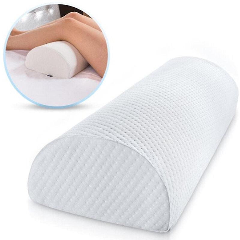 D Shape Memory Foam Comfort Roll Pillow - Neck, Knee, Leg Spacer & Back ...