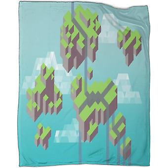 Kast tæppe 3d Minecraft mønster Flannel tæppe Super Soft Plys Flannel ...