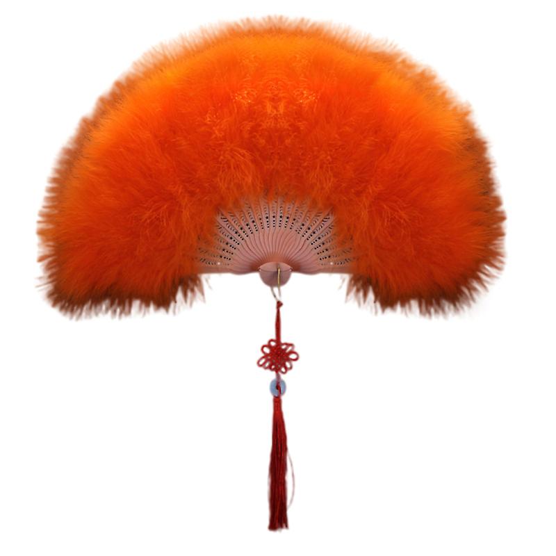 Champagne Fan with Tassels Pendant Luxurious Hollow Carved Gorgeous ...