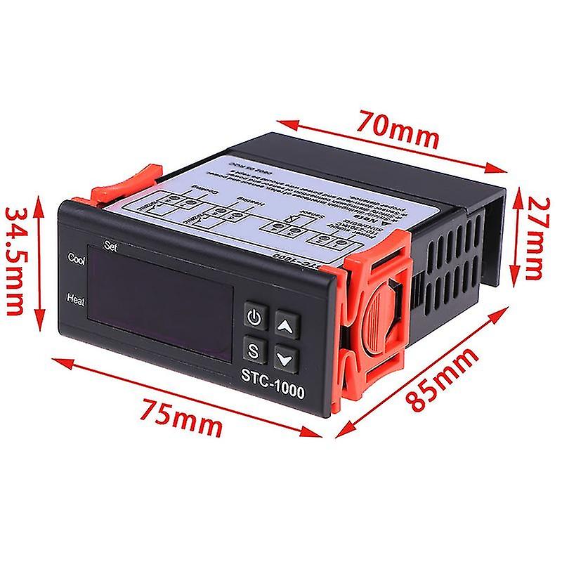 Digital 220v Stc-1000 Temperature Controller Thermostat Regulator ...