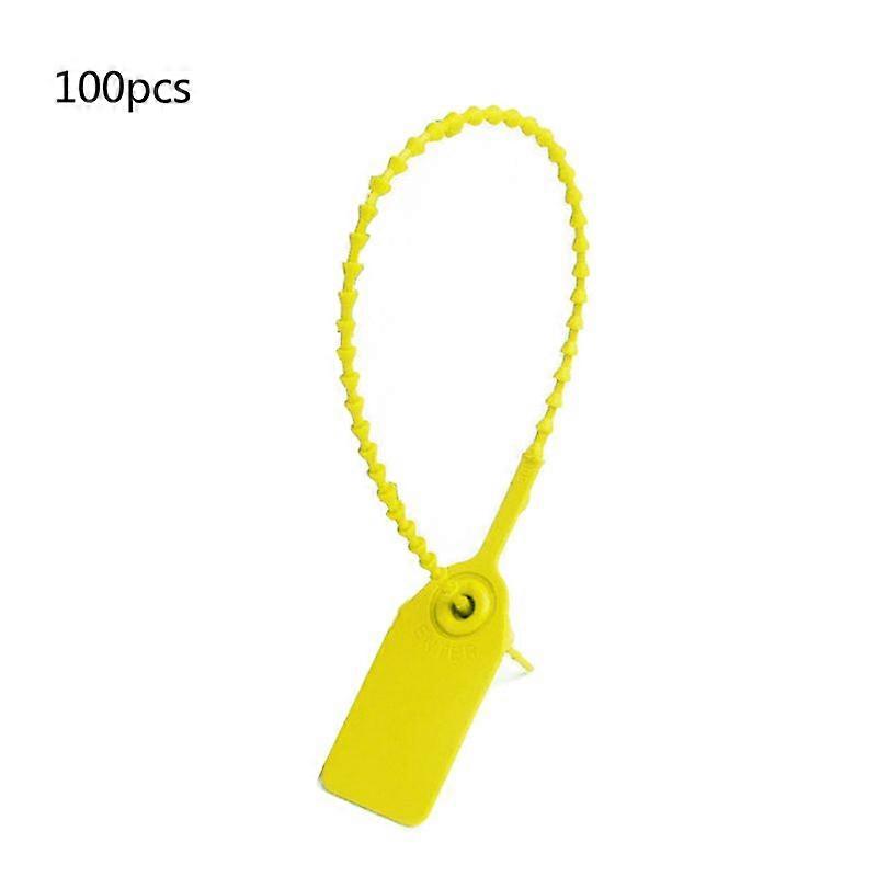 100 Pieces Numbered Safety Tags Self-locking Tie Tamper Resistant ...